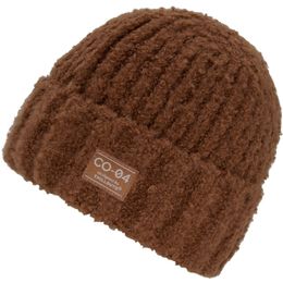 Strickmütze Chillouts "Betsy Hat", Damen, braun (copper), Grobstrick, Materialmix, unifarben, Mützen, mit extra flauschiges Garn