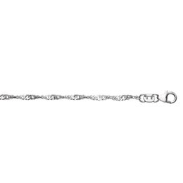 Fußkette ONE ELEMENT "Fußkettchen aus 925 Silber 25 cm Ø 2,40 mm mm", silber, Fußketten, Damen, Silber 925 (Sterlingsilber)