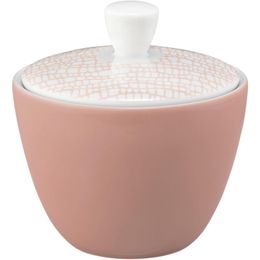 Zuckerdose Seltmann Weiden "Life Fashion", posh rose, weiß, B:9,8cm H:10,2cm, Lebensmittelaufbewahrungsbehälter, Fassungsvermögen 0,26 Liter