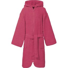 Erwin M&uuml;ller Erwin M&uuml;ller Frottier Kinder-Kapuzenbademantel in fuchsia | Gr.: 110/116