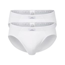 Götzburg Götzburg Baumwolle, Single-Jersey Slip 2er-Pack in weiß | Gr.: 6