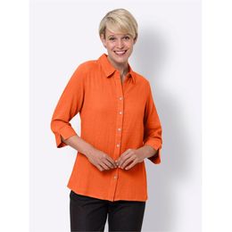 Sieh an! Baumwollbluse in orange | Gr.: 40