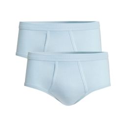 Con Ta Con-ta Baumwolle, Feinripp Slip 2er-Pack Uni in hellblau | Gr.: 5