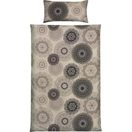 Erwin M&uuml;ller Erwin M&uuml;ller Mako-Satin Bettw&auml;sche in beige | Gr.: 200x200 (2x 80x80 cm)