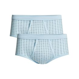 Con Ta Con-ta Baumwolle, Feinripp Slip 2er-Pack in blau | Gr.: 5