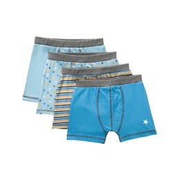 Erwin Müller Erwin Müller Baumwolle, Single-Jersey Jungen-Pants 4er-Pack in blau/gelb | Gr.: 110/116