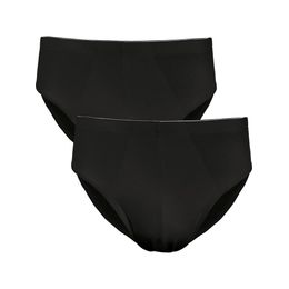 Erwin M&uuml;ller Erwin M&uuml;ller Baumwolle, Single-Jersey Slip 2er-Pack in schwarz | Gr.: 8