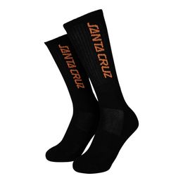 Socken Santa Cruz "STRIP SOCK (3 PACK)", Herren, weiß (chalk, weiß, schwarz), Obermaterial: 80% Baumwolle, 17% Polyester, 3% Elasthan, Socken