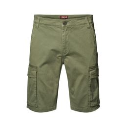 Cargoshorts MCS "MCS cargo shorts Brock", Herren, Gr. S, Normalgrößen, beetle, Obermaterial: 97% Baumwolle, 3% Elasthan, Hosen