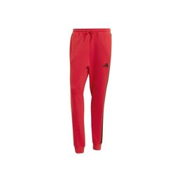 Adidas Jogginghose Herren aus weichem French Terry Material in Rot | Gr.: 3XL