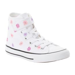 Sneaker Converse "CHUCK TAYLOR ALL STAR ALLOVER FLORALS EASY ON", Mädchen, Gr. 34, weiß (weiß, lt jellyfish jitter), Textil, Schuhe