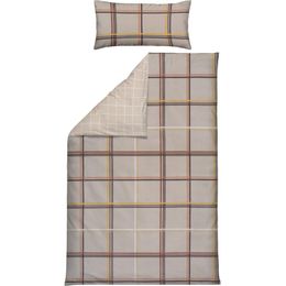 Erwin M&uuml;ller Erwin M&uuml;ller Edel-Flanell Wendebettw&auml;sche in beige | Gr.: 155x240 cm (40x80 cm)