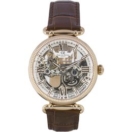 Automatikuhr Carl von Zeyten "Elzach", braun, Armbanduhren, Herren, Armbanduhr, Herrenuhr, Made in Germany, Mechanische Uhr