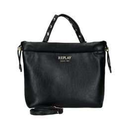 Henkeltasche Replay "Replay Taschen Lederimitat", Damen, Gr. onesize, schwarz, Lederimitat, Taschen