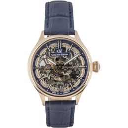 Automatikuhr Carl von Zeyten "Horbach", blau, Armbanduhren, Damen, Armbanduhr,Damenuhr, Skelettuhr, Made in Germany, Mechanische Uhr