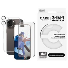 CARE BY PANZERGLASS Displayschutzglas "3-in-1 Protection, Glass, Case, Lenscover", transparent, B:11cm H:2,5cm T:19,5mm, Displayfolien, Displayschutzfolie, Schutzfolie, Bildschirmschutz, kratz- & stoßfest