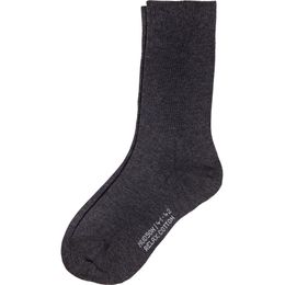 Hudson Baumwolle Socken 1 Paar in graphit meliert | Gr.: 43-44 cm