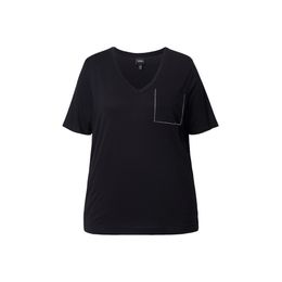 Ulla Popken T-Shirt Damen Gr&ouml;&szlig;e M/L schwarz