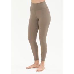 ENDURANCE ATHLECIA Trainingstights ATHLECIA "Gaby", Damen, Gr. 40, EURO-Gr&ouml;&szlig;en, beige (sand), 75% Nylon, 25% Elasthan, unifarben, Hosen, mit bequemem Dehnbund