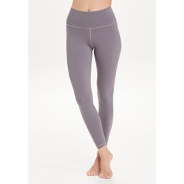 ENDURANCE ATHLECIA Trainingstights ATHLECIA "Gaby", Damen, Gr. 44, EURO-Gr&ouml;&szlig;en, lila (flieder), 75% Nylon, 25% Elasthan, unifarben, Hosen, mit bequemem Dehnbund