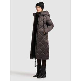 Steppmantel Khujo "CILIA", Damen, Gr. L, graphite grau, 100% Nylon, unifarben, eingesetzt elastischer Bund mit Windstopper, Mäntel