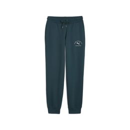 Sporthose Puma "Puma Class Comfort Jogginghose Damen", Damen, Gr. L, Normalgrößen, grün terrain, Obermaterial: 34% Polyester, 66% Baumwolle; Rippe: 97% Baumwolle, 3% Elasthan; Tasche – Oben: 100% Baumwolle, unifarben, comfort fit, Hosen Sporthose