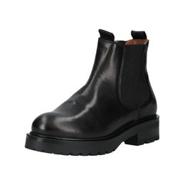 Stiefelette Pavement "Pavement Stiefelette Leder/Textil", Damen, Gr. 37, schwarz, Leder, Textil, Schuhe Stiefelette