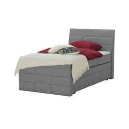 H&ouml;ffner Boxspringbett mit Bettkasten und Topper Baron &brvbar; grau &brvbar; Ma&szlig;e (cm): B: 149 H: 124 &raquo; H&ouml;ffner