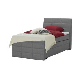 H&ouml;ffner Boxspringbett mit Bettkasten und Topper Baron &brvbar; grau &brvbar; Ma&szlig;e (cm): B: 149 H: 124 &raquo; H&ouml;ffner