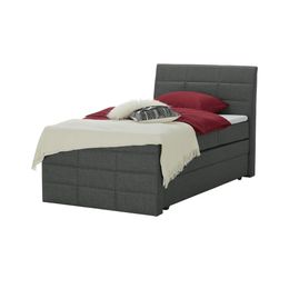 Höffner Boxspringbett mit Bettkasten und Topper Baron ¦ schwarz ¦ Maße (cm): B: 149 H: 124 » Höffner