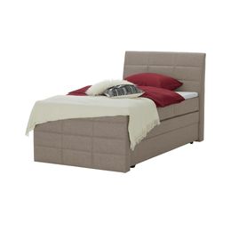 H&ouml;ffner Boxspringbett mit Bettkasten und Topper Baron &brvbar; beige &brvbar; Ma&szlig;e (cm): B: 149 H: 124 &raquo; H&ouml;ffner