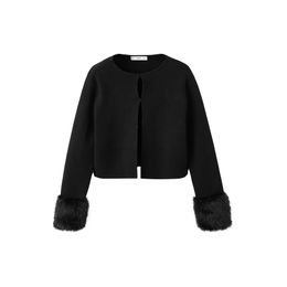 Mango Knit Cardigan 'PUNYITOS' female Black size S