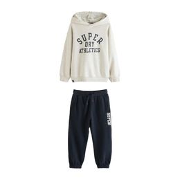 Superdry Set Jungen Größe 128 navy / grau / weiß