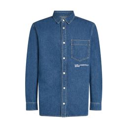 KARL LAGERFELD JEANS Hemd Herren Größe M blue denim