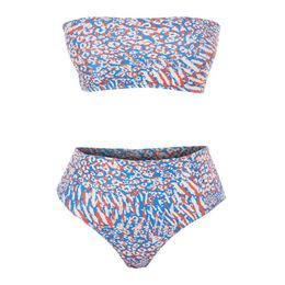 Trendyol Bikini Damen Gr&ouml;&szlig;e L blau / pastellpink / hellrot / wei&szlig;