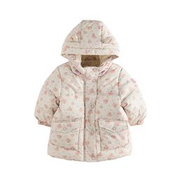 next Mantel M&auml;dchen Gr&ouml;&szlig;e 98 creme / lila / ros&eacute;