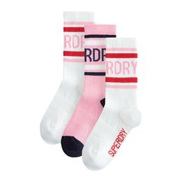 Superdry Socks girl Pink, White size 12.5-3.5