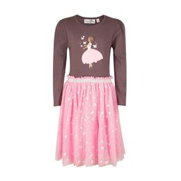happy girls Dress girl Brown, Pink size 146