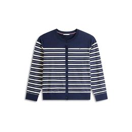 Tommy Hilfiger Curve Strickjacke Damen Größe XXXL navy / weiß