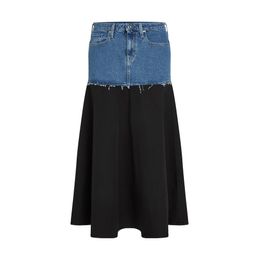 KARL LAGERFELD JEANS Rock Damen Größe 40 blue denim / schwarz