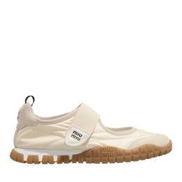 Miu Miu Ballerinas - Tyre Ballerina - Gr. 36,5 (EU) - in Creme - f&uuml;r Damen