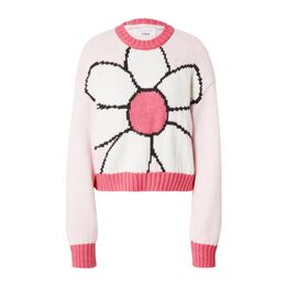 florence by mills exclusive for ABOUT YOU Pullover 'Cyprine' Damen Gr&ouml;&szlig;e M pink / pastellpink / schwarz / wei&szlig;