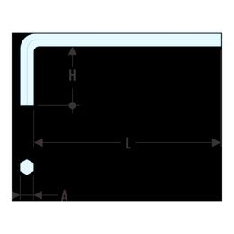 Facom Stiftschlüssel kurz Sechskant 3/16 (82H.3/16)