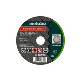 Metabo Flexiamant super 125x1,5x22,23 Keramik, Trennscheibe, gerade Ausf&uuml;hrung (616196000)