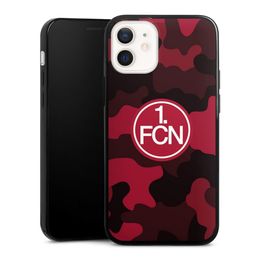 DeinDesign iPhone 12 mini Handy Slim Case extra d&uuml;nn Silikon Handyh&uuml;lle schwarz H&uuml;lle Logo 1. Fc N&uuml;rnberg 1. Fcn Silikon Slim Case