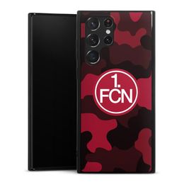 DeinDesign Galaxy S22 Ultra Handy Silikon H&uuml;lle Case schwarz Handyh&uuml;lle Logo 1. Fcn 1. Fc N&uuml;rnberg
