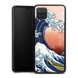 DeinDesign Galaxy A12 Handy Silikon H&uuml;lle Case schwarz Handyh&uuml;lle Die Gro&szlig;e Welle Vor Kanagawa Art Japan