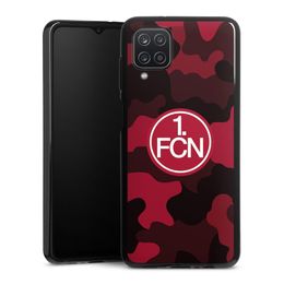 DeinDesign Galaxy A12 Handy Silikon H&uuml;lle Case schwarz Handyh&uuml;lle Logo 1. Fc N&uuml;rnberg 1. Fcn