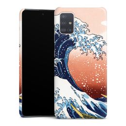 DeinDesign Galaxy A51 Handy Premium Case Smartphone Handyh&uuml;lle Schutzh&uuml;lle gl&auml;nzend Die Gro&szlig;e Welle Vor Kanagawa Japan Art Premium Case