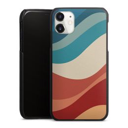 DeinDesign iPhone 11 Handy Lederhülle schwarz Leder Case Leder Handyhülle Colour Ombre Wave Leder Case